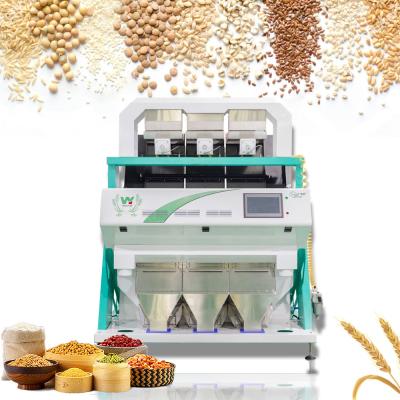 China Multifunction Intelligent Automatic 3 Chutes Optical White Black Pepper Color Sorting Machine for sale