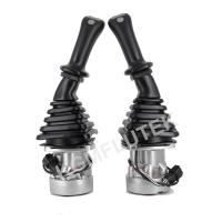 China Crawler Excavator Pilot Valve Hydraulic Joystick Assembly Silver Color for sale