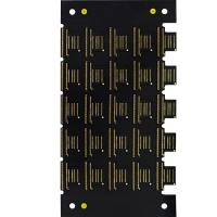 China ENIG 2 Layer Flex PCB 1oz PCB 0.2mm Black Solder Mask & No Silkscreen for sale