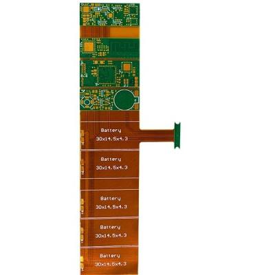 China 6 Layers Rigid And Flexible PCB Green Cover Film White 1.0mm for sale