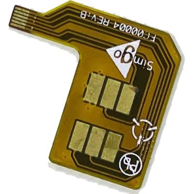 China 4 Layers FR4 Stiffener Cover Film Yellow PCB Board 0.8mm No Silkscreen for sale