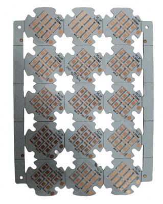 China LED Aluminum PCB Board 1oz OSP And EING White Soldermask For Lighting Applications for sale