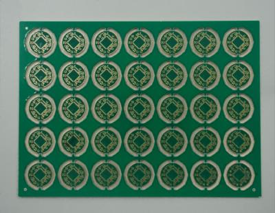 China 2L Rogers Circuit Board  RO4003C Material 1.6mm 1OZ  Edge Plating Green Soldermask EING for sale
