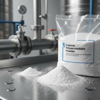 China Cationic Polyacrylamide Powder CPAM Flocculant for Industrial Water Treatment with High Solids Content Low Dosage and Fast Floc Formation for sale