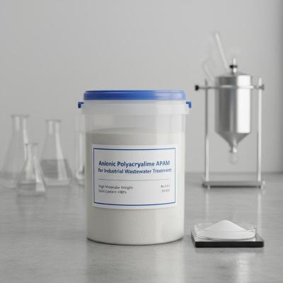 China Anionic Polyacrylamide APAM for Industrial Wastewater Treatment with High Molecular Weight and Solid Content >=88% for sale
