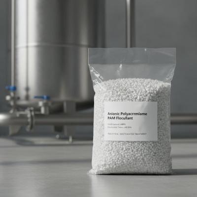 China Anionic Polyacrylamide PAM Flocculant with Solid Content >=88% and Dissolution Time <=40 Min for Industrial Wastewater Treatment for sale