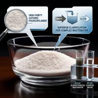China Cationic Polyacrylamide Powder CPAM for Slaughterhouse Wastewater Treatment with 20-55% Ionicity and Superior Sludge Dewatering for sale