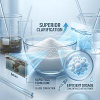 China Cationic Polyacrylamide Powder CPAM for Slaughterhouse Wastewater Treatment with 20-55% Ionicity and Superior Sludge Dewatering for sale