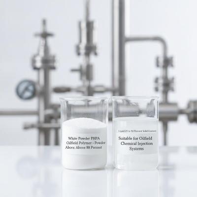 China White Powder PHPA Oilfield Polymer Solid Content Liquid 25 to 50 Percent Powder Above 88 Percent Suitable for Oilfield Chemical Injection Systems for sale