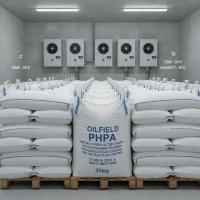 China Oilfield PHPA partially hydrolyzed polyacrylamide polymer for oilfield fluid control stored in cool and dry room maintaining product for sale