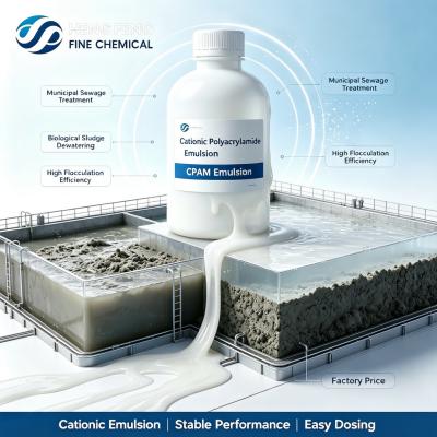 China Cationic Polyacrylamide CPAM Emulsion for Sludge Dewatering and Municipal Sewage Treatment with Customized Formulation for sale