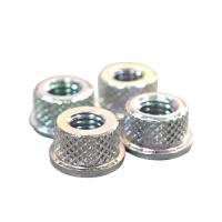 China Food Beverage Industry DIN Standard White Zinc Flange Thumb Nut with Customized Design for sale