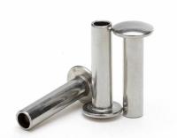 China Reliability and Hardness Tested M5 Semi Tubular Rivets with Nickel Plated Truss Head for sale