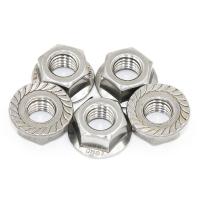 China SGS Certified Stainless Steel 304 Hex Flange Nut M7 M8 M10 with Grade 6.8/8.8/10.9/12.9 for sale