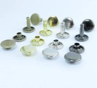 China Custom Stainless Steel Leather Rivets with Double Cap DIN Standard RoHs Certificate for sale