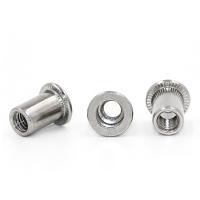 China Nickel Plated Stainless Steel Rivet Nut Flat Head Grade 8.8 For Heavy Duty for sale