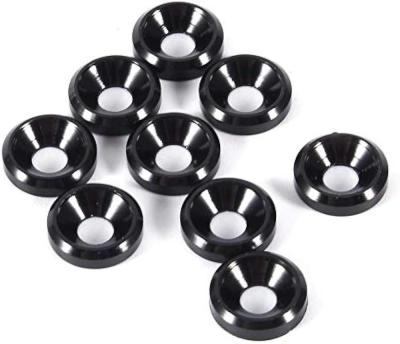 China Aluminum Conical Cone Countersunk Washer with Plain Finish for M4 M5 M6 M8 Sizes for sale