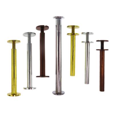 China Metric Measurement System Chicago Screw Copper Cross and Flat Head Binding Head Post Rivet for sale