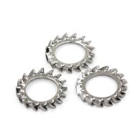China Reliability Test Mechanical Dimensions 18-8 STAINLESS STEEL External Tooth Washer for sale