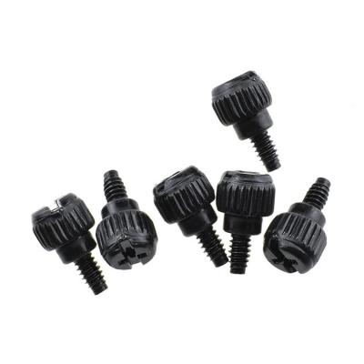 China 6-32 Thread Size Black Zinc Thumb Screws for Tool-Free Installation in PC Cases for sale