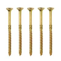 China Type 17 Torx Chipboard Screw 16-180mm Yellow Zinc DIN Standard for sale