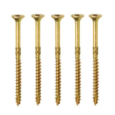 China Type 17 Torx Chipboard Screw 16-180mm Yellow Zinc DIN Standard for sale