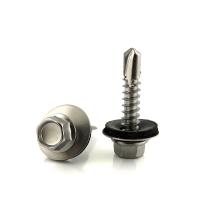 China Sandwich Panel Self Drilling Roofing Screws Plain Finish Stainless Steel Tek Screws for sale