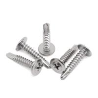 China Stainless Steel Galvanized Self Tapping Screws with Flat Wafer Head for sale