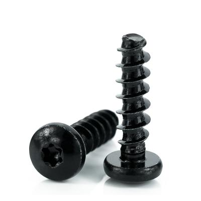 China INCH Measurement System M4 WN1452 Torx Pan Head Black Zinc Plated PT Screw 16mm Length for sale