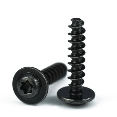 China ISO9001 2015 Certified Black Zinc Plated M3 PT Screw for Plastic Parts and Components for sale