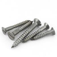 China 304 Stainless Steel Slotted Countersunk Head Wood Screws For Furniture Assembly for sale