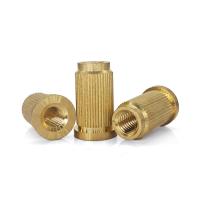 China High-Temperature Resistant M6 Brass Knurled Insert Nut with Flange OEM ODM Custom Service for sale