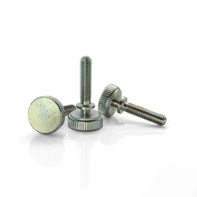 China Zinc Plated Carbon Steel Thumb Screw – High-Collar & Straight Knurls for Vibration Resistance for sale