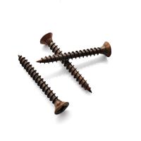 China Antique Bronze Plated Self-Tapping Screw Pozi-Drive Countersunk Head for Construction Particle Board for sale