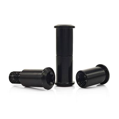 China Black Zinc Plated Countersunk Flat Head Chicago Screw Hex Socket Drive INCH Measurement System Essential for Holsters for sale