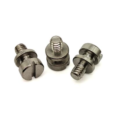 China ZINC Finish A2-70 Stainless Steel Double-Step Slotted Screw for Reliability Test of Mechanical Dimentions for sale