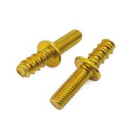 China ZINC Plated Double-Ended Furniture Screw Self-Tapping Machine Thread for Wood-to-Metal Joinery Stainless Steel for sale