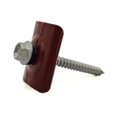 China Hex Flange Self-Tapping Screw with Leak-Proof EPDM Sealing Washer for Weatherproof Roofing Fastening for sale