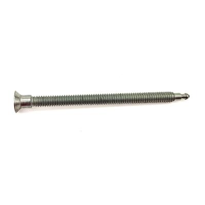 China Custom Countersunk Phillips Machine Screw with Plain Finish Non-Standard Thread Tail in Stainless Steel for sale