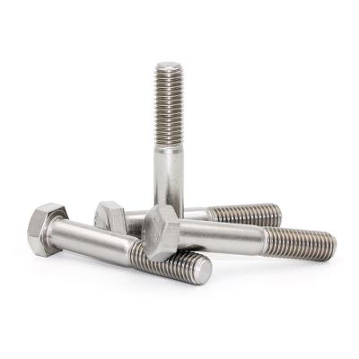 China Stainless Steel 304 316 Half Threaded Hex Head Bolts for Various Applications for sale