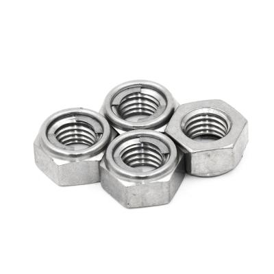 China A2/A4 Stainless Steel Self-Locking Hex Nut with M6/M8/M10 Sizes for Vibration Resistance for sale
