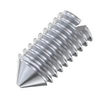 China Custom DIN551 Stainless Steel Grub Screws Set Screw with Slotted Head and Cone Point in Metric Measurement System for sale