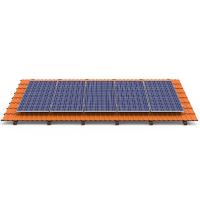 China Universal Compatibility Solar Pv Aluminium Mounting Rail Withstand Temperatures And Strong Winds for sale
