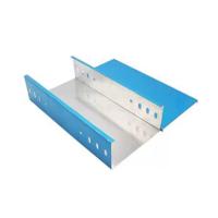 China 100kg Loading Fire Rated Durable Slotted Cable Tray Steel For Electrical Wiring for sale