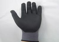 China Full Micro Foam Nitrile Coated Gloves Safety Working Customer Design Logo for sale
