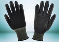 China Safety Working PU Coated Gloves Silk Screen Logo Printing Smooth Surface for sale