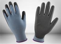 China Cut Resistant Gloves Thin PU Coating EN Cut Level 3 Lightweight 18g Cooling Effect for sale