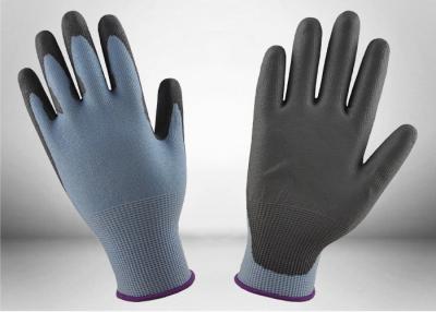China Cut Resistant Gloves Thin PU Coating EN Cut Level 3 Lightweight 18g Cooling Effect for sale