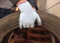 China Cut Resistant Gloves Thin PU Coating EN Cut Level 3 Lightweight 18g Cooling Effect for sale