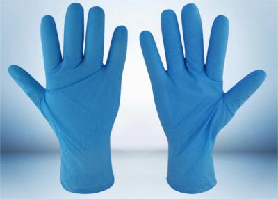 China Powder Free Nitrile Examination Gloves 5 MIL Thickness 245mm Length for sale